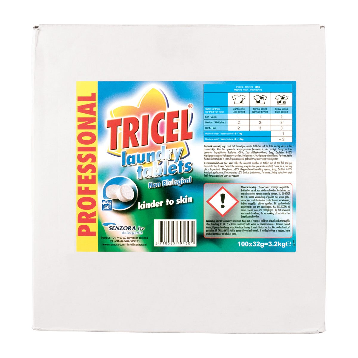 OUT OF STOCK - Tricel Non Bio Laundry Tablets - Tub of 100 | BeSafe ...
